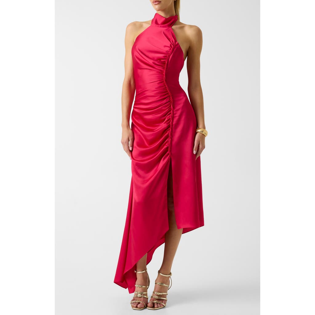 MARCIANO Marciano Evelina Sleeveless Halter Midi Dress